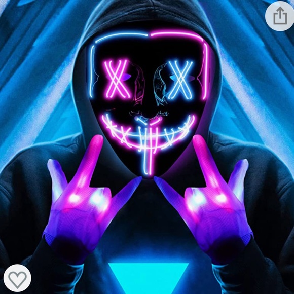 Other | Led Mask Light Up Scary Purge Mask For Halloween Cosplay ...